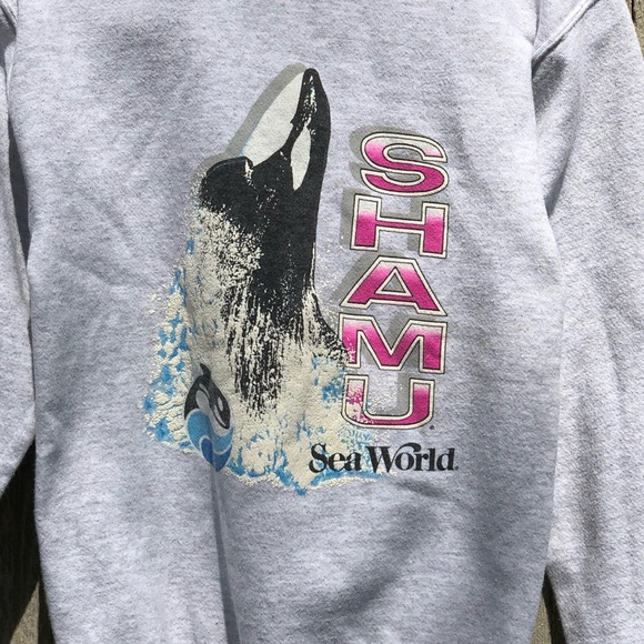 Vintage | Shirts & Tops | Vintage Shamu Sea World Sweater Youth L ...